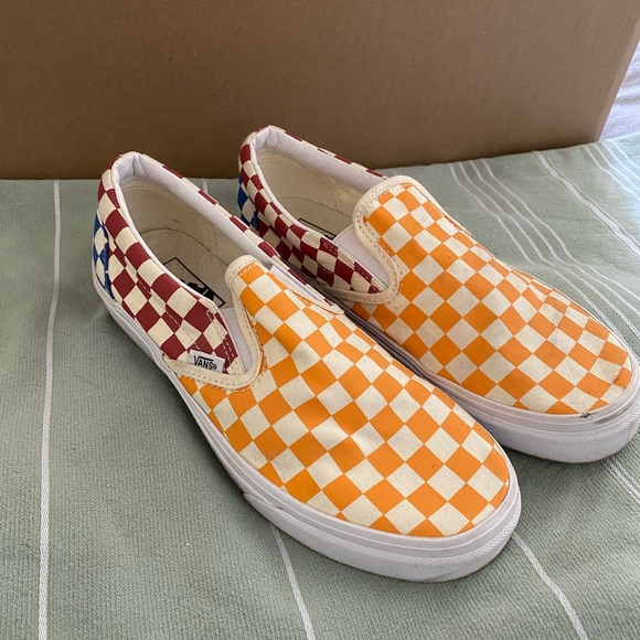 Shoes | Vans Checkered Tricolor | Poshmark